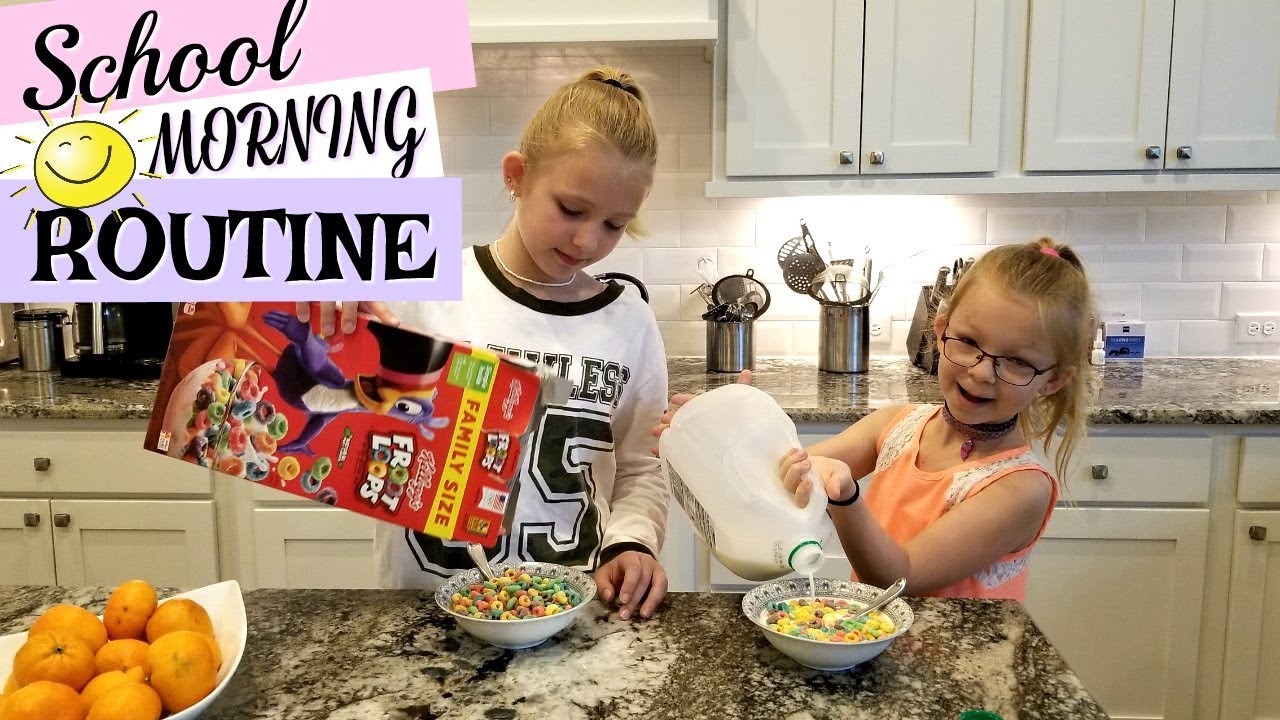 SCHOOL MORNING ROUTINE In Our New House!!! - YouTube