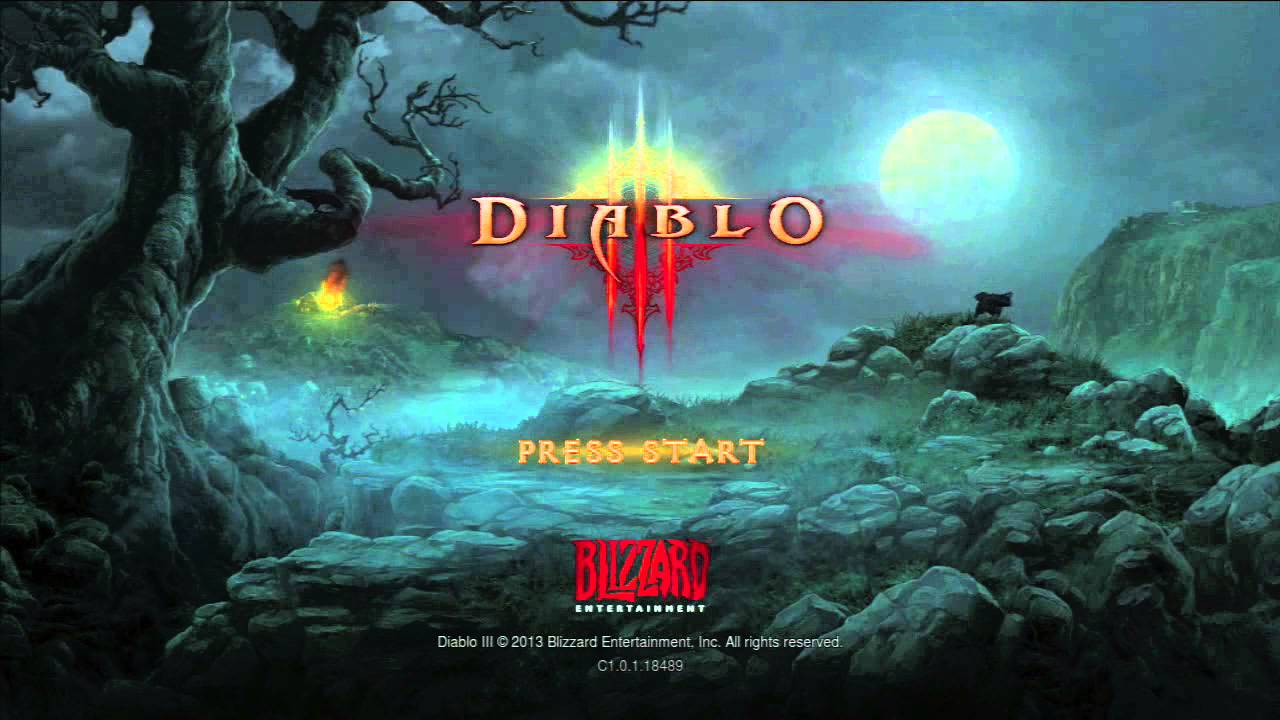 DIablo 3 - Console Version Title Screen (HD) - YouTube