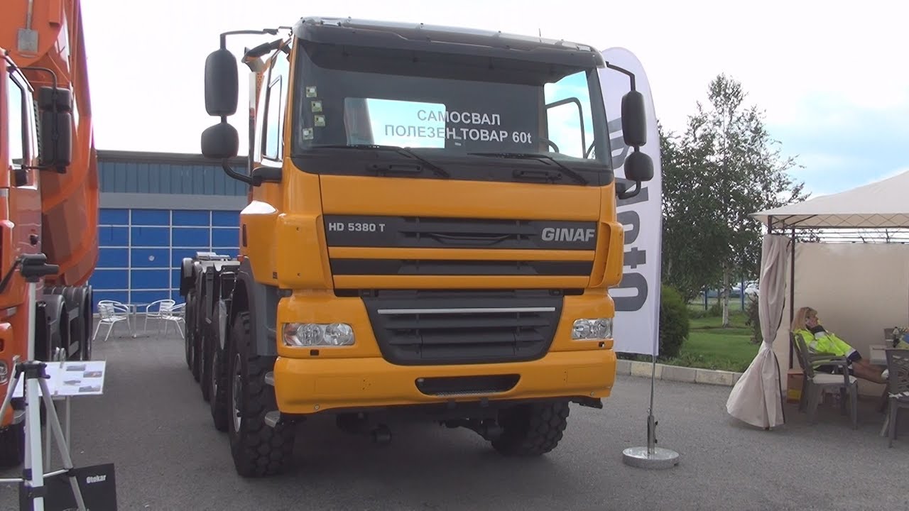 Ginaf HD 5380 T 10x6 Tipper Truck Exterior and Interior - YouTube