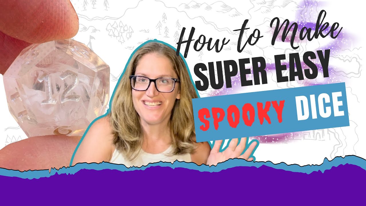 How to Make Easy Spooky Dice - YouTube