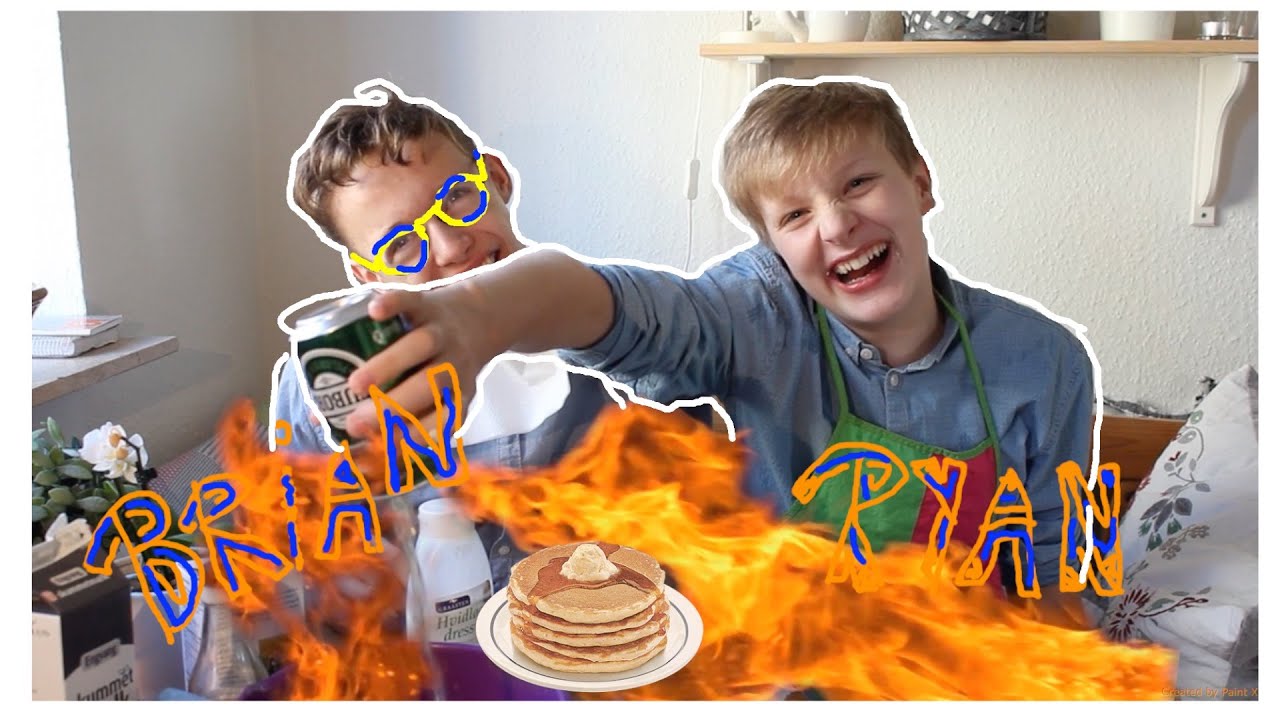 Brian&Ryan - Making The CRAZYEST Pancakes i Verden!! - YouTube