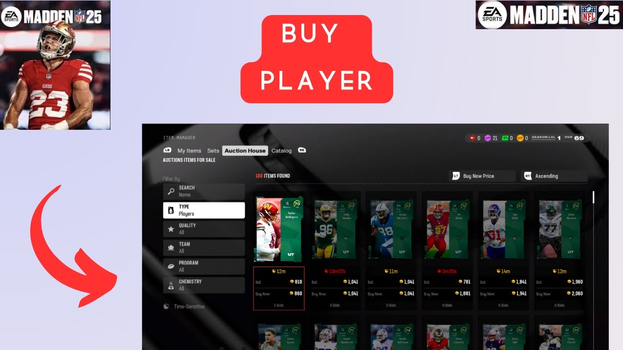 How to Buy Player and head Coach in Madden NFL 25 - YouTube