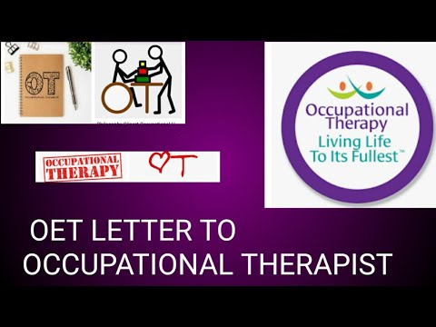 OET LETTER EXPLANATION TO OCCUPATIONAL THERAPIST(CINDY SHAW) - YouTube