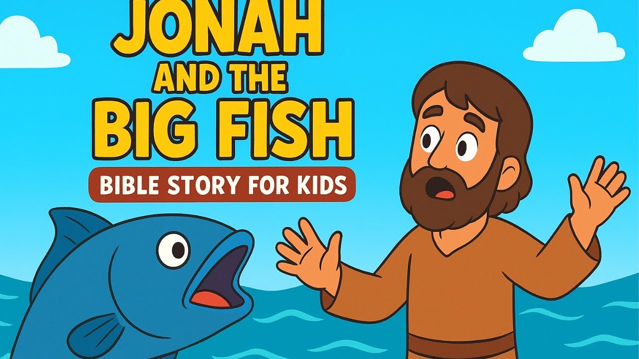 Jonah and the Big Fish – Bible Story for Kids Jonas e o Grande Peixe ...