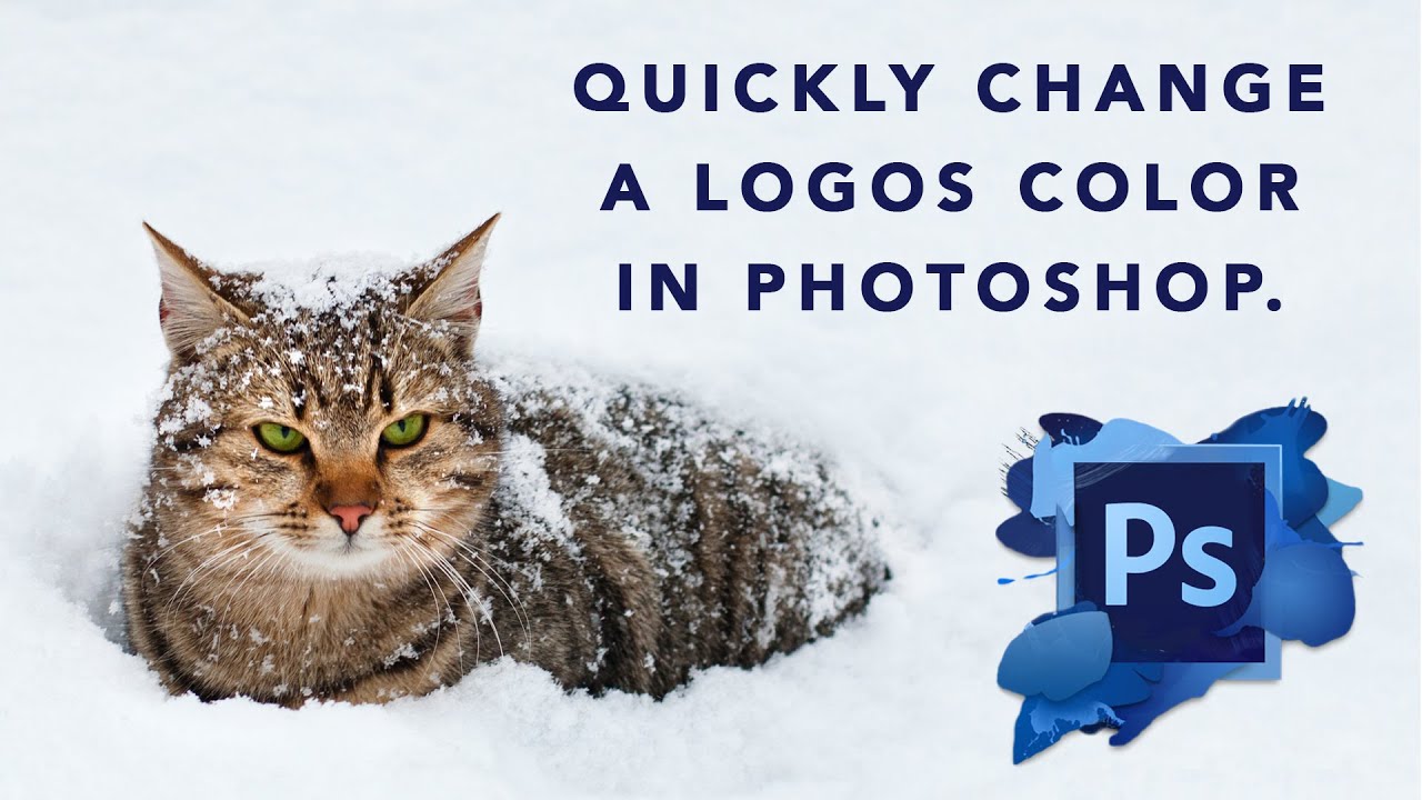 Change Color of Logo in Less Than a Minute using Adobe Photoshop. (2021 ...