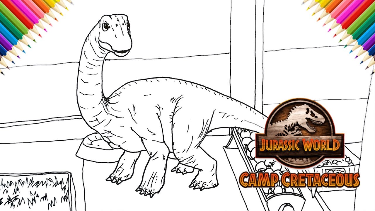 How to Draw Baby Brachiozurus | Jurassic World Camp Cretaceous - YouTube