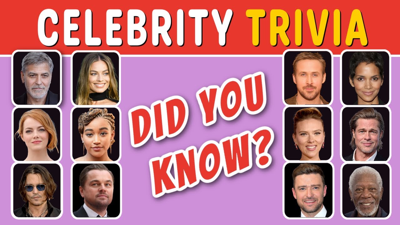 Celebrity Trivia Quiz! 🏆🎥🎸 How Well Do You Know Your Celebrities? - YouTube