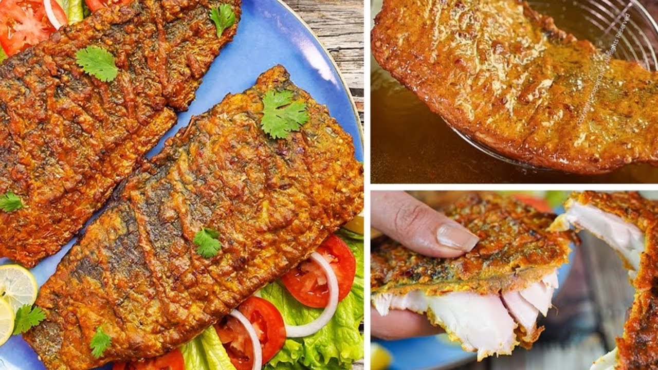 Fry fish recipe | Spicy Fried Fish Platter | Detailed Fish Fry - YouTube