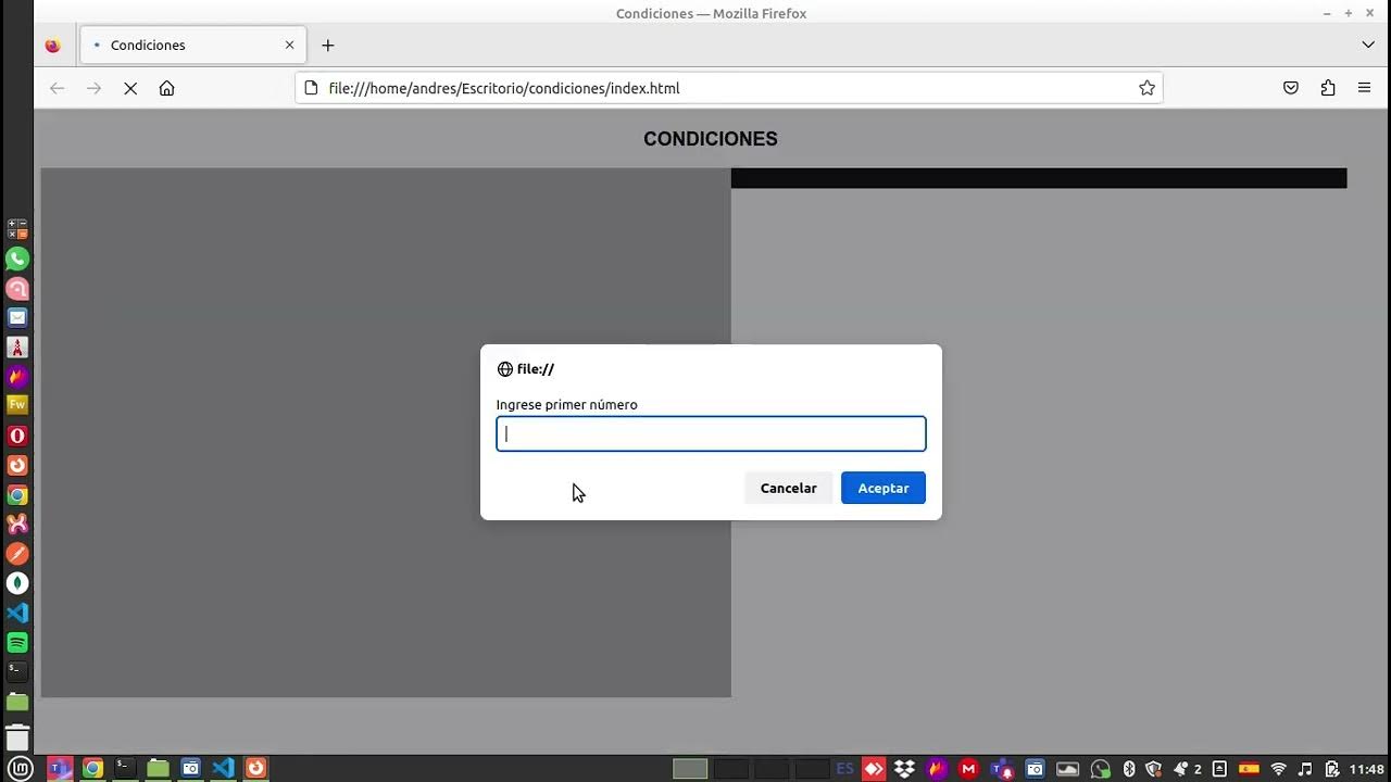 Condiciones javascript - YouTube