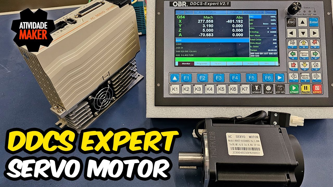 CNC Router com DDCS EXPERT 2.1 - Servo Motor + Alarme | OBR - YouTube