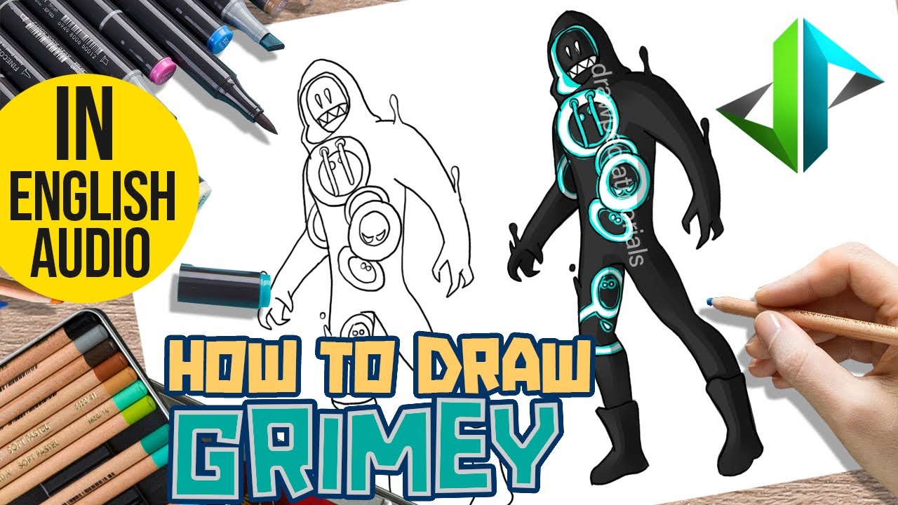 [DRAWPEDIA] HOW TO DRAW *NEW* GRIMEY from FORTNITE - STEP BY STEP ...