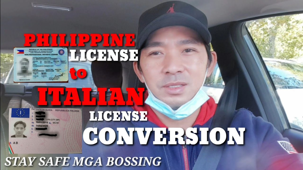 philippine license to italian license conversion - YouTube