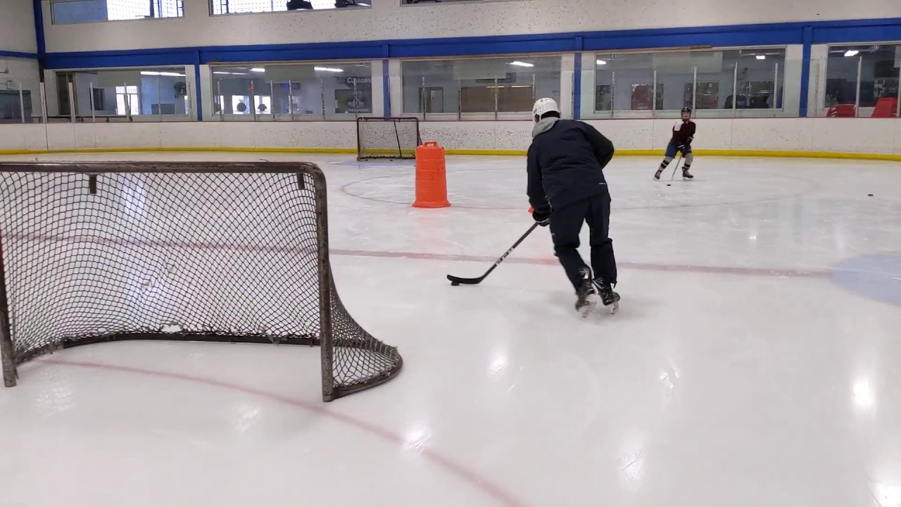 Shooting Drills- pull puck, make move shoot - YouTube