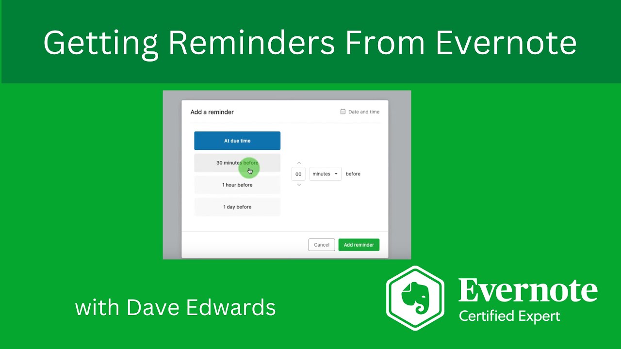 Getting Reminders from Evernote - YouTube