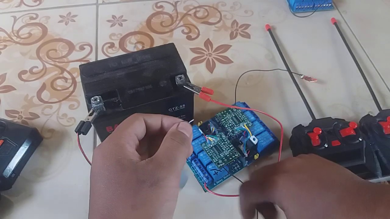 Modul RC Remot Control + Relay Upgrade 8 Channel 6 - 24Volt 10Amp - YouTube