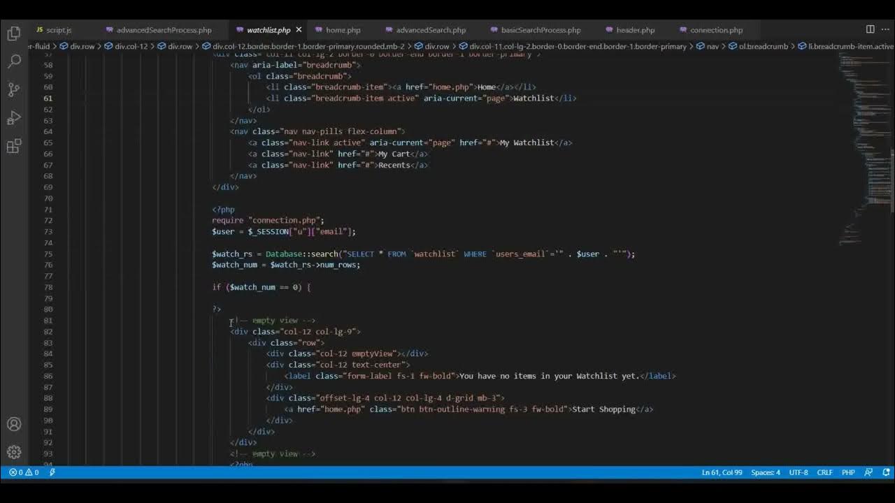 Design a responsive watchlist page using HTML, CSS, JavaScript and Bootstrap - YouTube