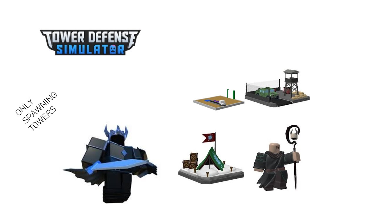 Tower Defense Simulator SPAWN TOWERS ONLY - YouTube