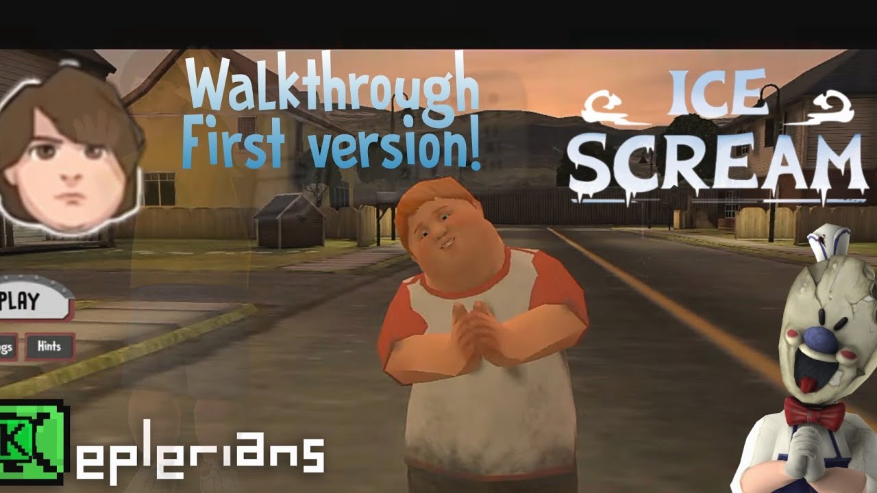 Walkthrough of the very first version of Ice Scream 1|Ice Scream ...