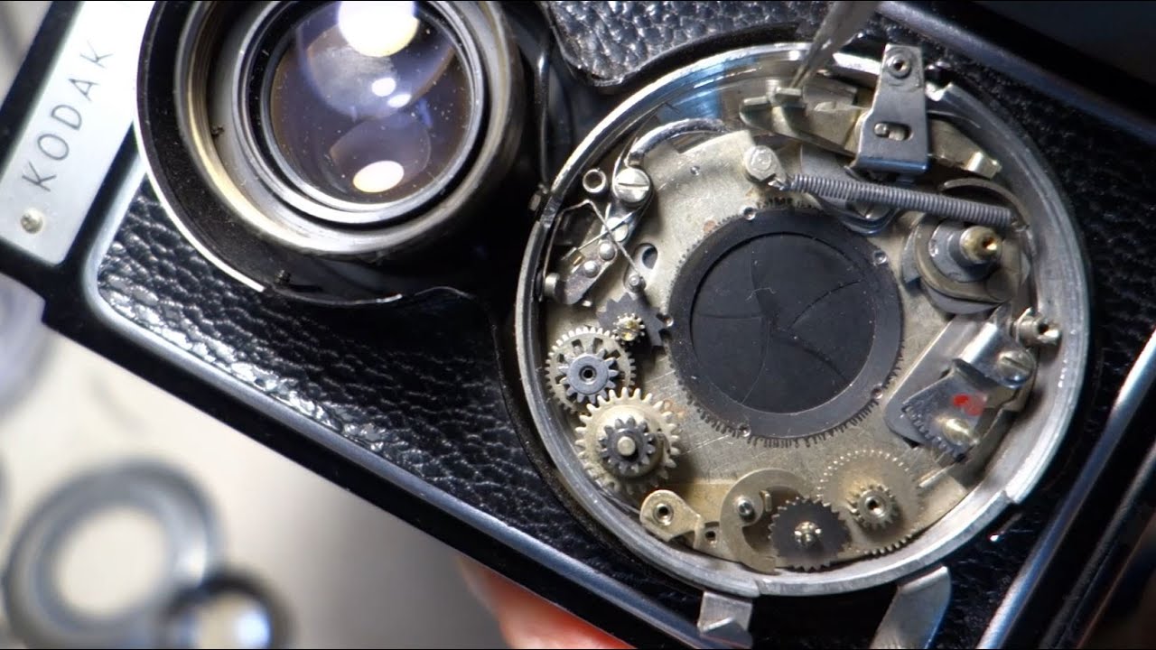 Kodak Reflex II shutter repair - YouTube