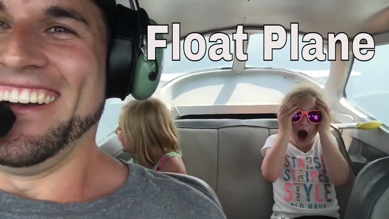 Kids First Time In A Float Plane - YouTube