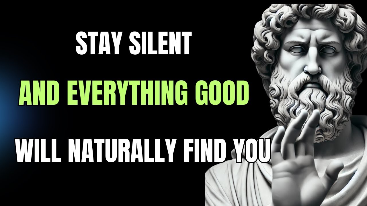 Stay Silent, and Everything Good Will Naturally Find You - YouTube