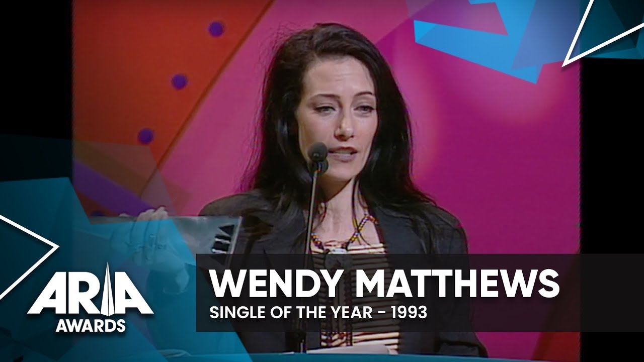 Wendy Matthews wins Single Of The Year | 1993 ARIA Awards - YouTube