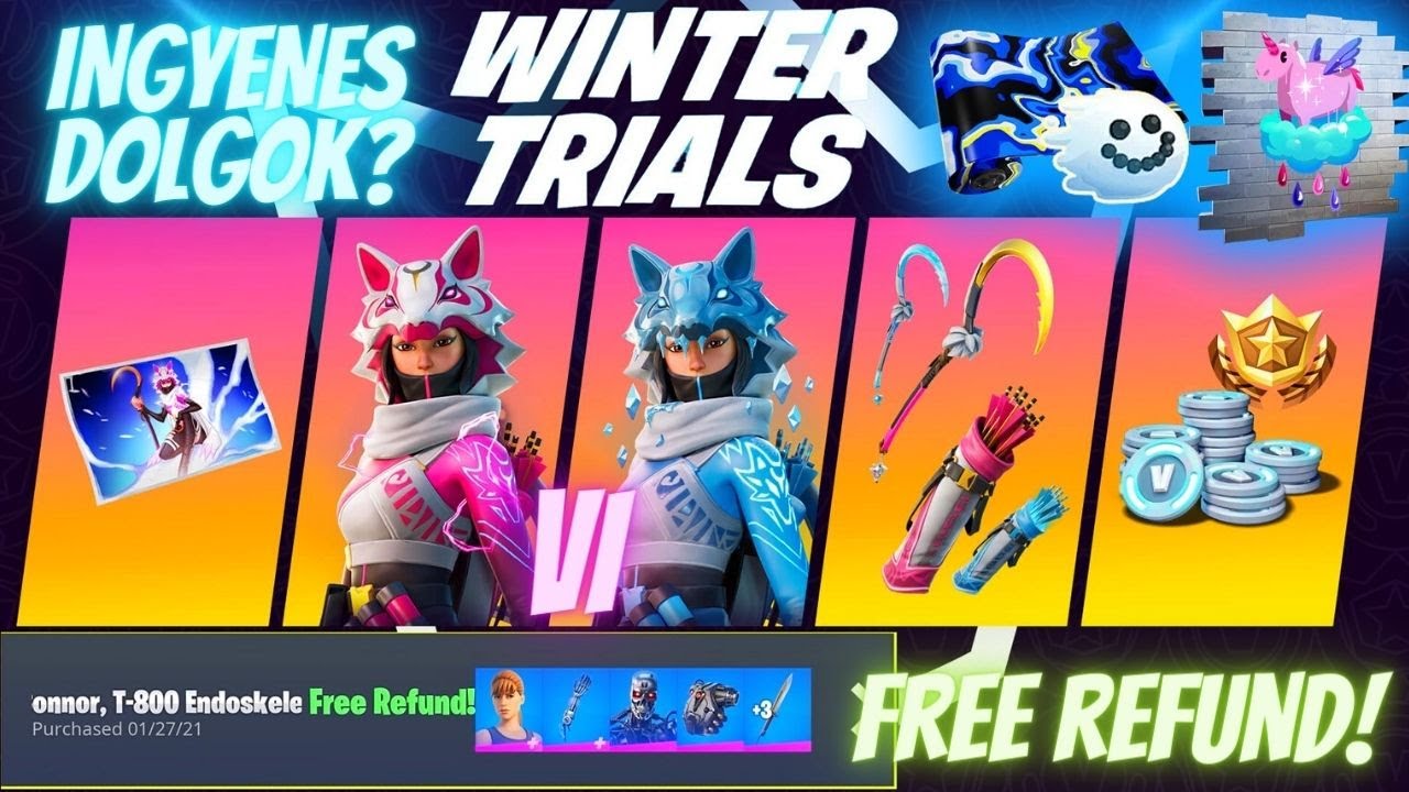 Fortnite - VI Crew Pack, Winters Trials és T-800 Refund! - YouTube