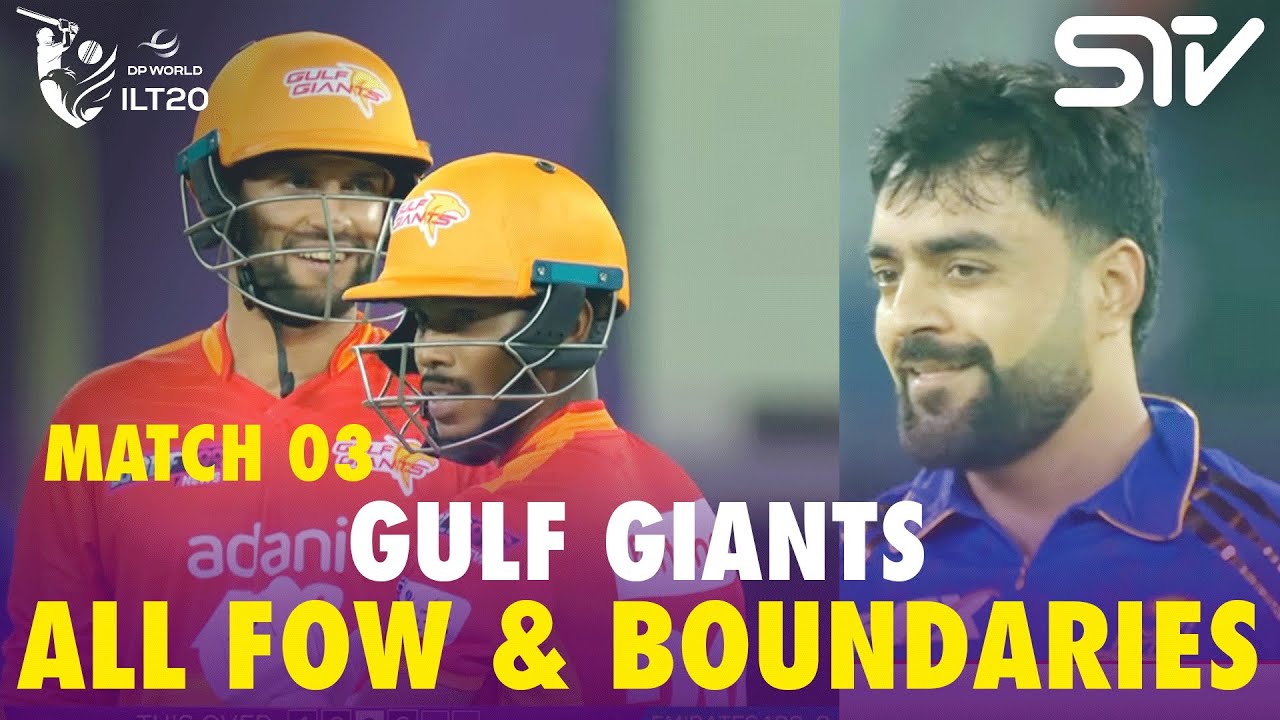 Gulf Giants All FOW & Boundaries | Gulf Giants vs MI Emirates | M 3 ...