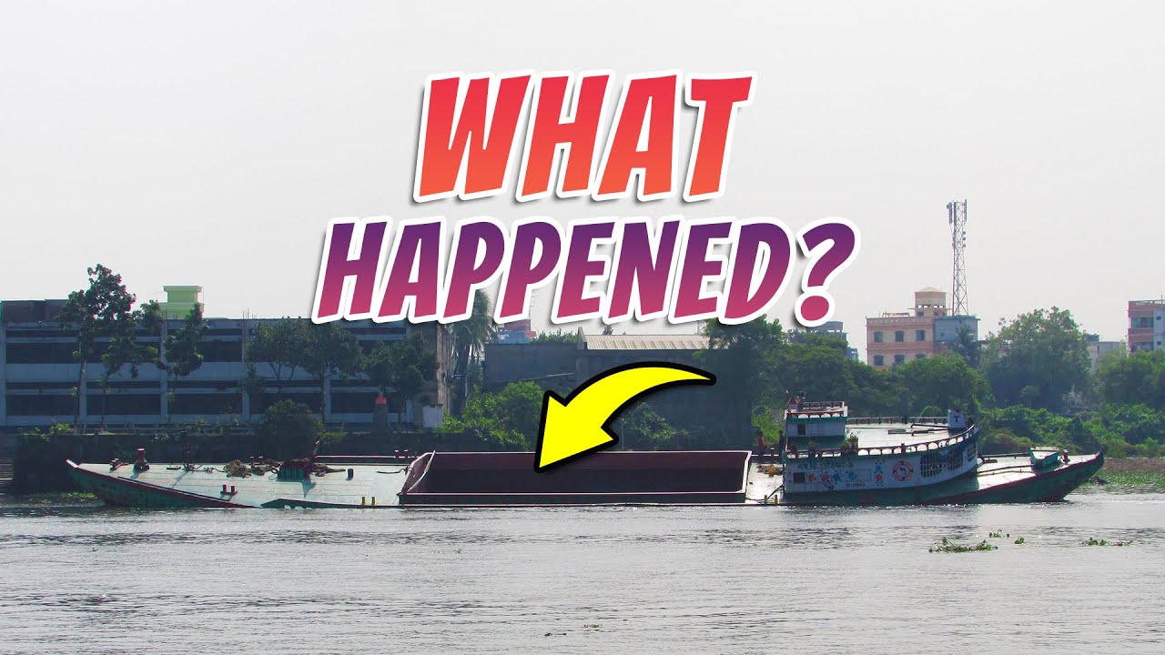 Biggest Empty Bulkhead Ship Tilting To One Side & Moving Forward ...