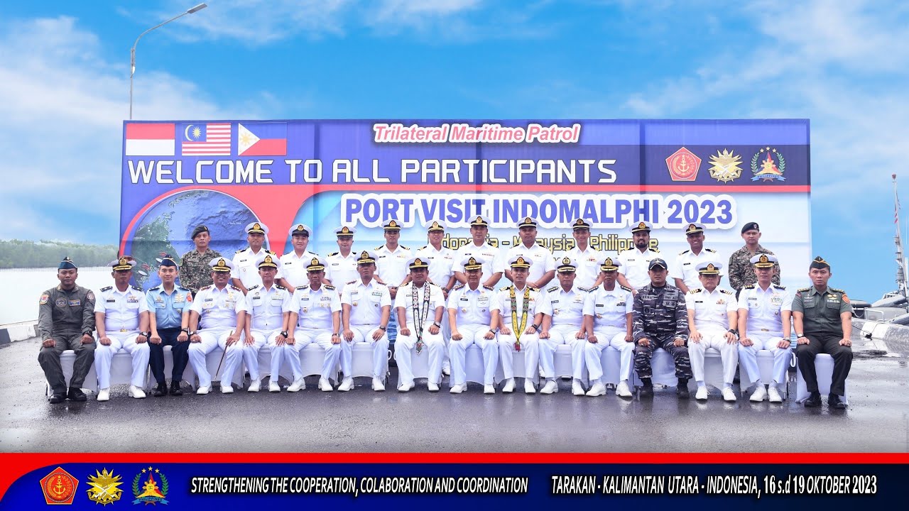 TRILATERAL MARITIME PATROL, PORT VISIT INDOMALPHI 2023 DI LANTAMAL XIII ...