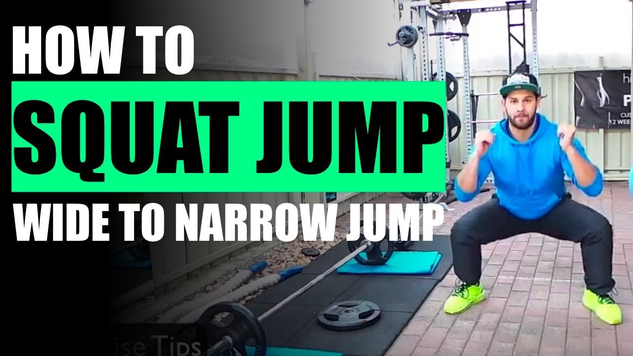 Squat Jumps - Wide to Narrow Squat Jumps - BetterBodyBlitz - How To ...