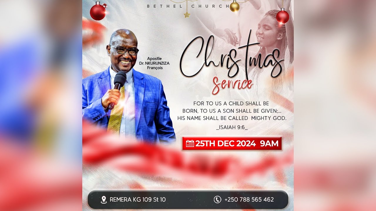 AMATERANIRO YO KURI NOHELI 25/12/2024 Hamwe na Apostle Dr. KURUNZIZA ...