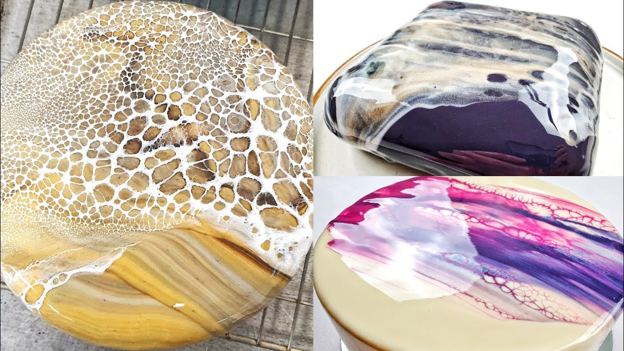 Neutral glaze recipe and spider web effect - YouTube