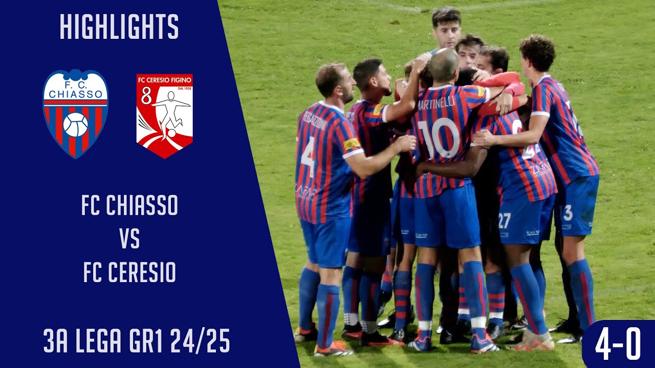 FC Chiasso VS FC Ceresio (3a Lega GR1 24/25) - YouTube