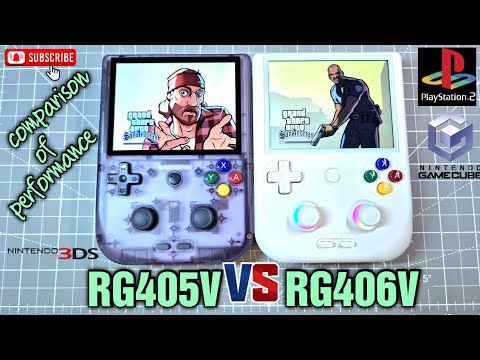 Anbernic RG406V vs RG405V Gamma OS I comparison of performance I The best vertical handhelds