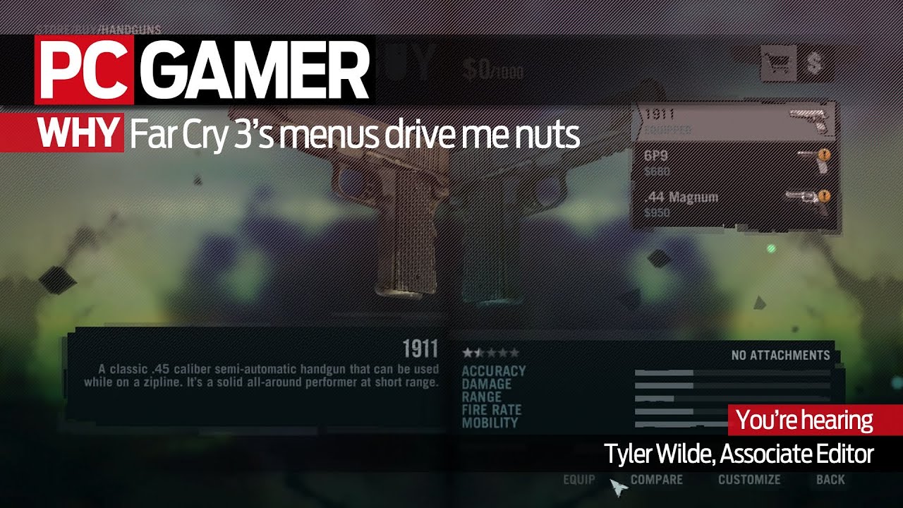Why Far Cry 3's menus drive me nuts - YouTube