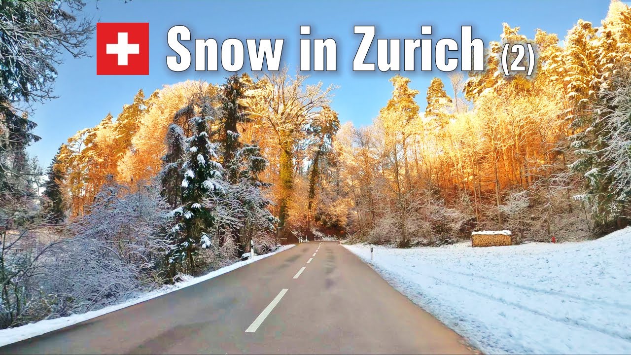 Snow in Zurich Winter in Switzerland 🇨🇭 [4K] - YouTube