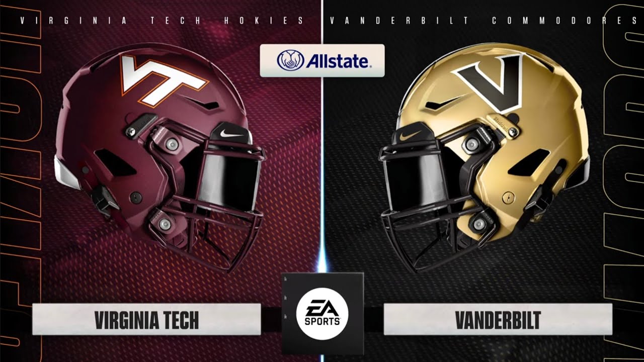 Virginia Tech vs Vanderbilt Week 1 Simulation (College Football 25 ...