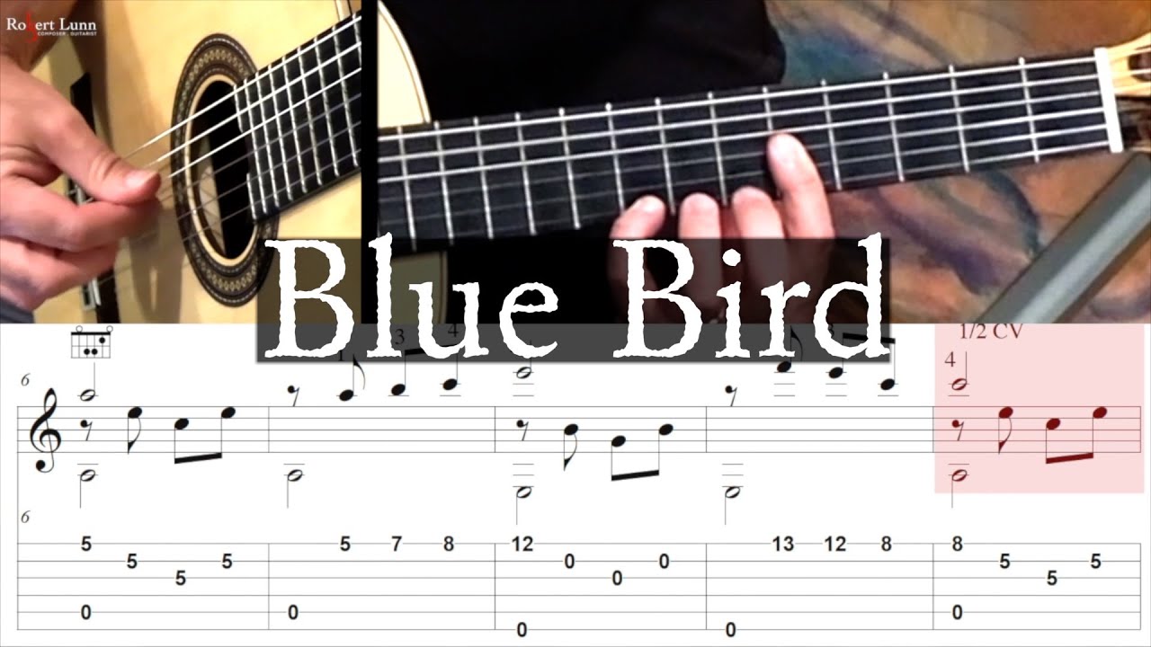 Blue Bird - Full Tutorial with TAB - Classical Guitar - YouTube