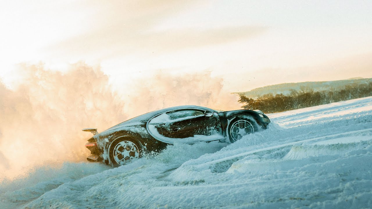 $3 MILLION BUGATTI DRIFTING IN THE SNOW! - YouTube