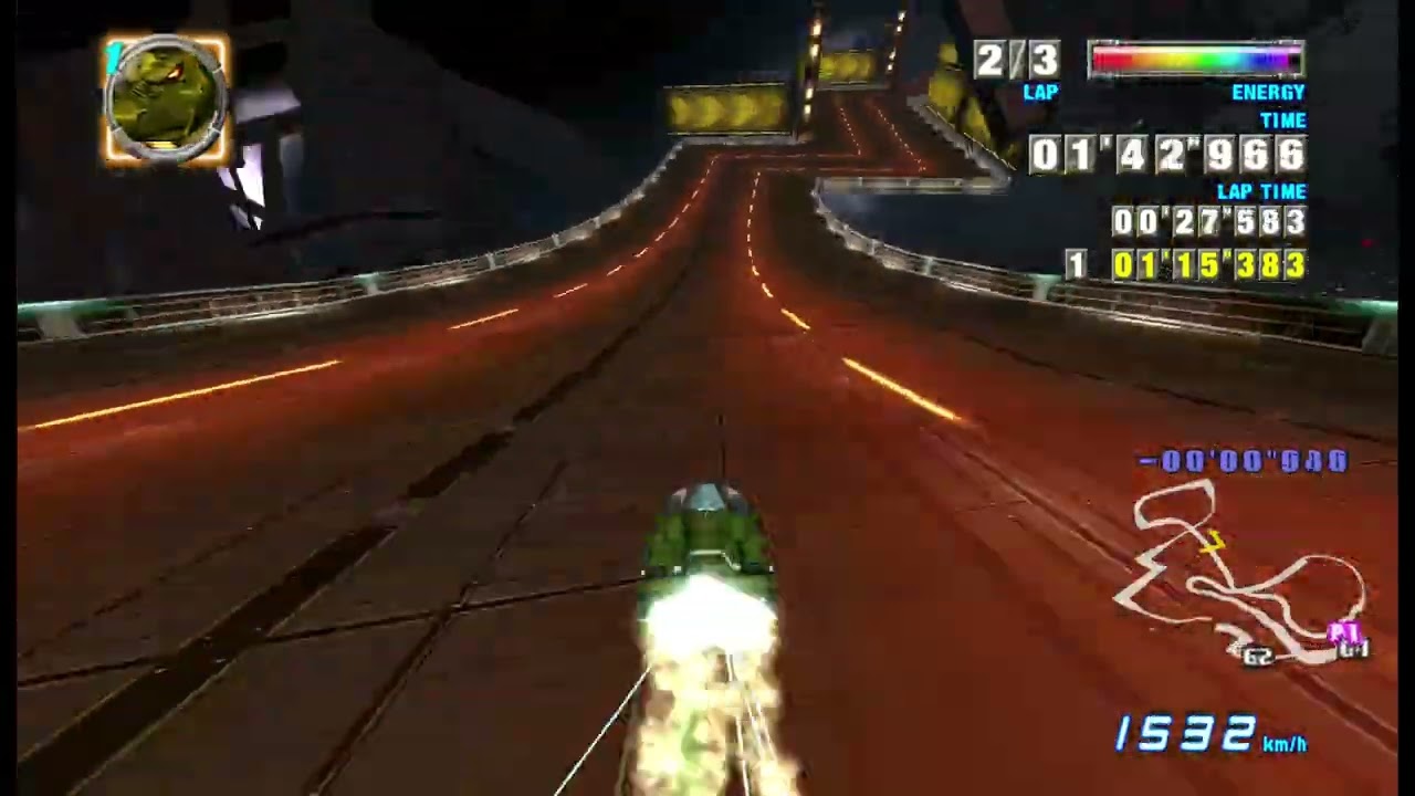 F-Zero GX Time Attack on Lightning Thunder Road With Big Fang 3'03"002 ...