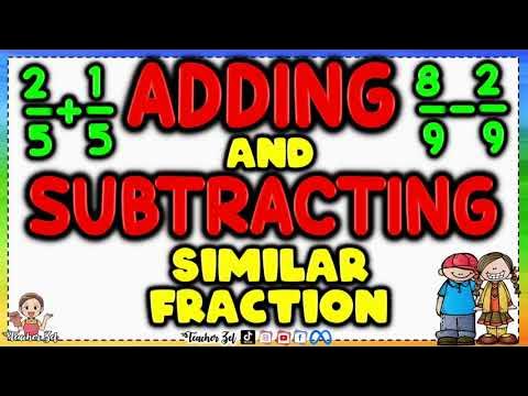 ADDING AND SUBTRACTING SIMILAR FRACTION (TAGALOG/FILIPINO VERSION) MATHEMATICS @teacherzel - YouTube