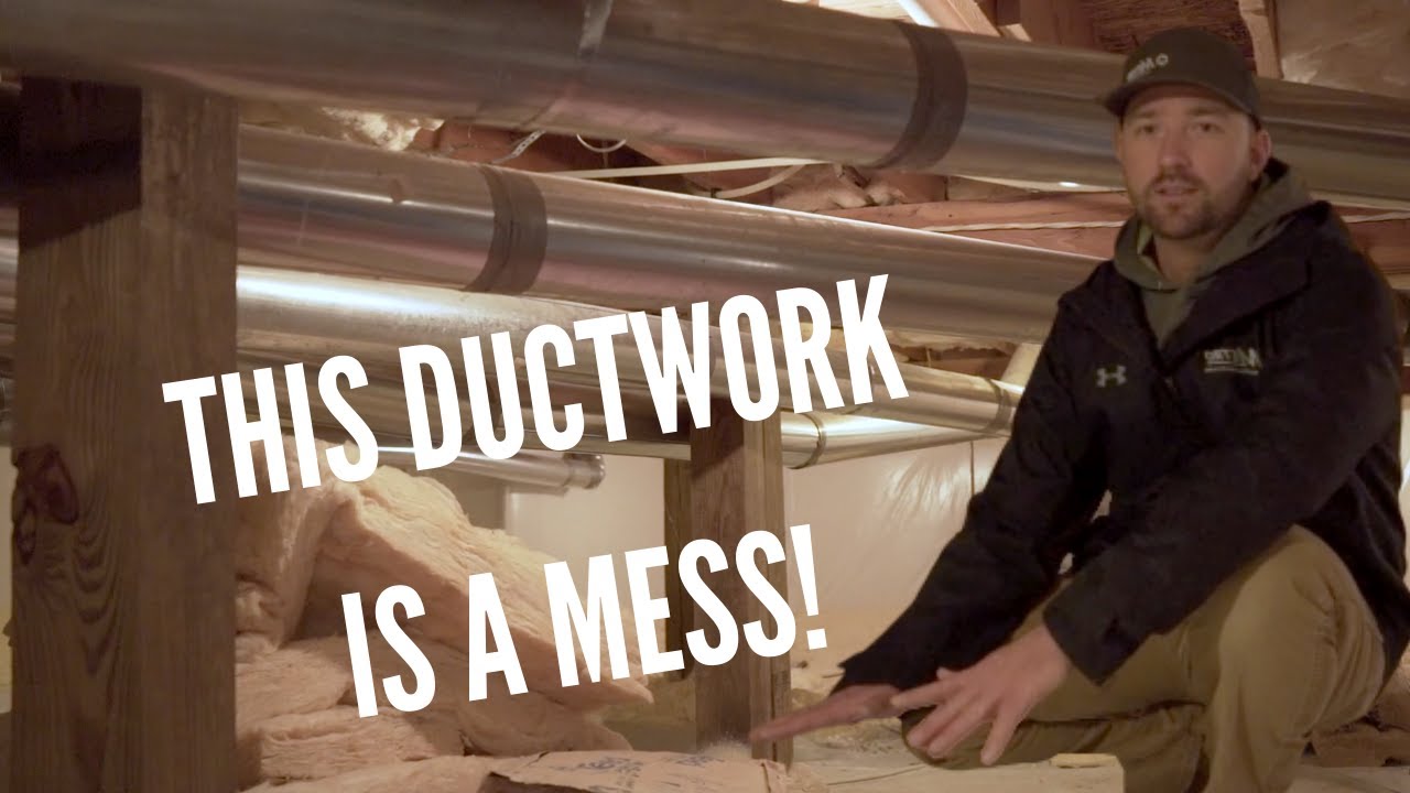 Tackling some of the worst ductwork we've ever seen! Pt. 1 - YouTube