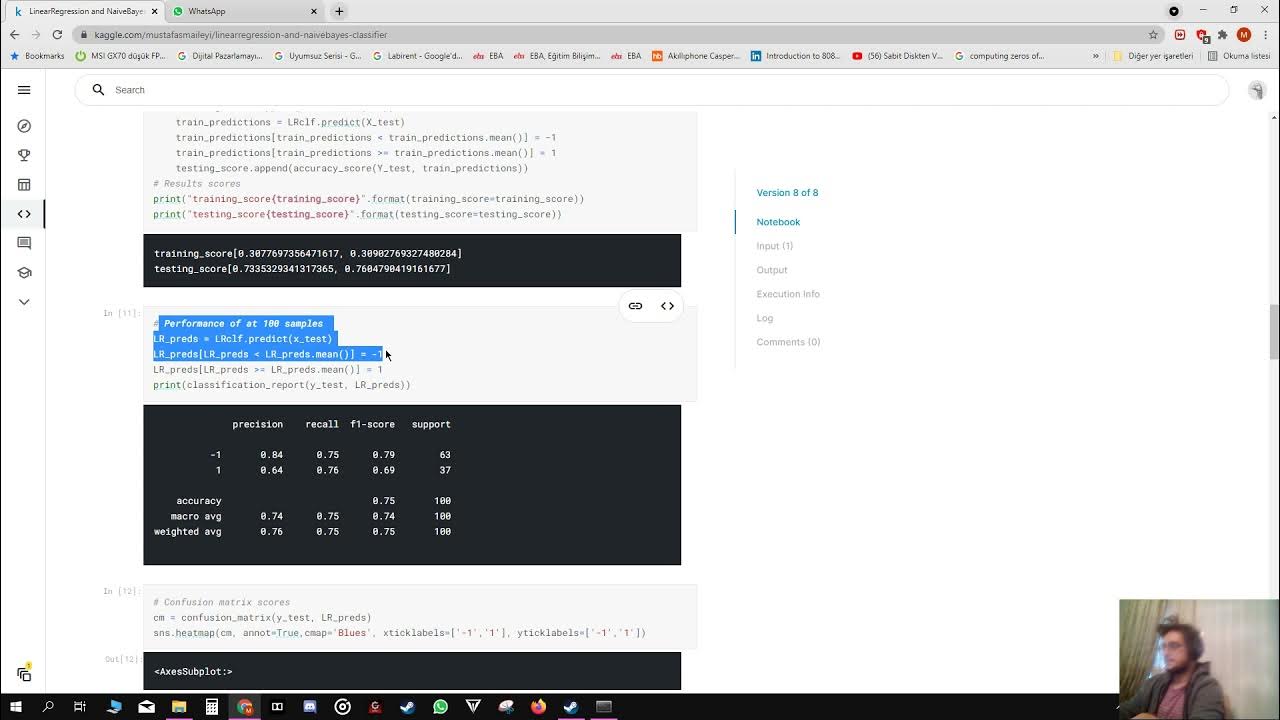 Machine Learning Task 3 Classification With Linear Regression And Naivebayes Youtube