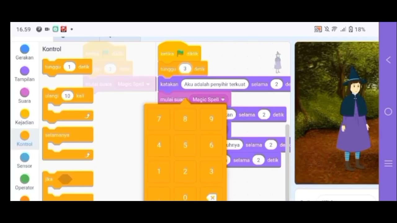 Tugas membuat animasi di scratch. - YouTube