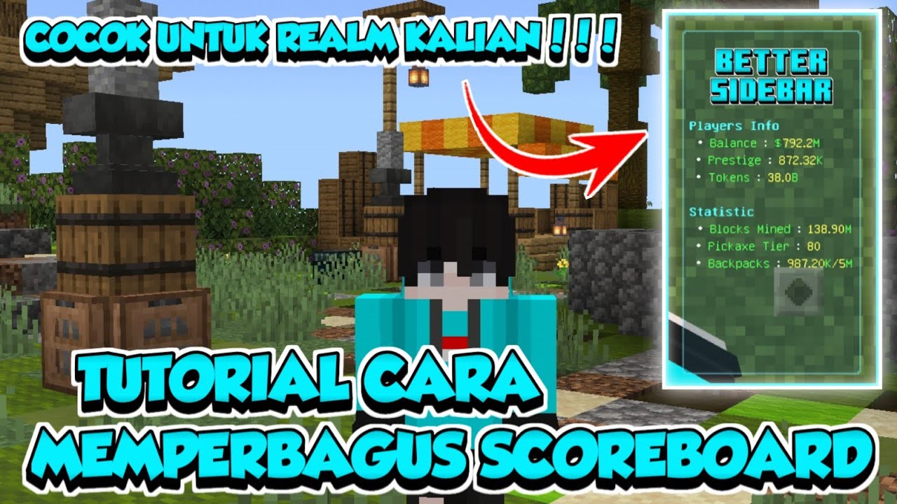Tutorial Cara Membuat Scoreboard Yang Bagus Dan Keren | Tutorial Mcpe - YouTube
