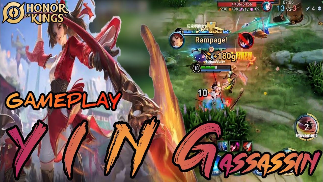 Honor of Kings (HOK) Ying assassin/jungler Hero over power ~ PRO PLAYER ...