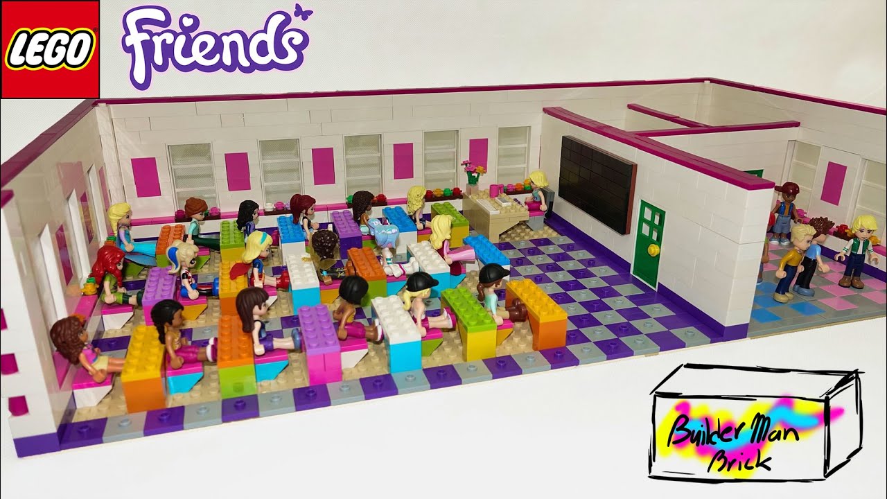 Building a complete LEGO Friends classroom using multiple sets! - YouTube