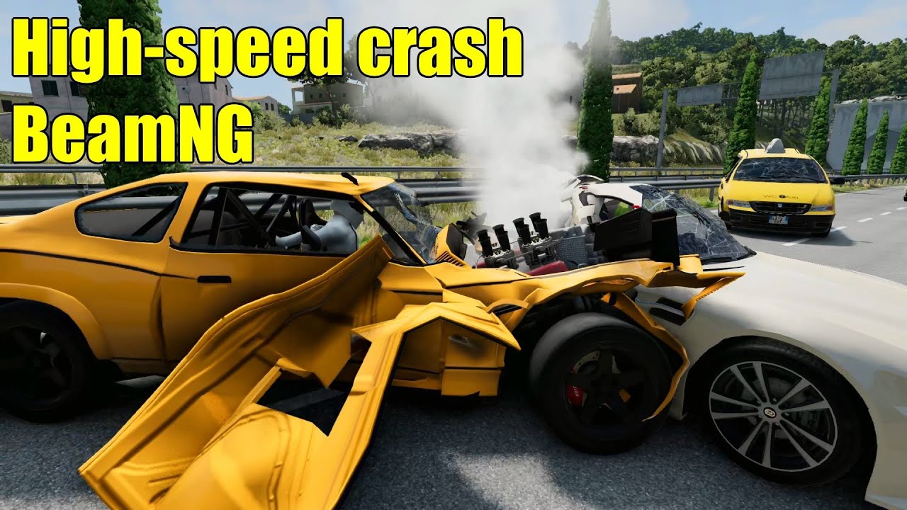 High speed crash! | BeamNG.drive (PC) - YouTube