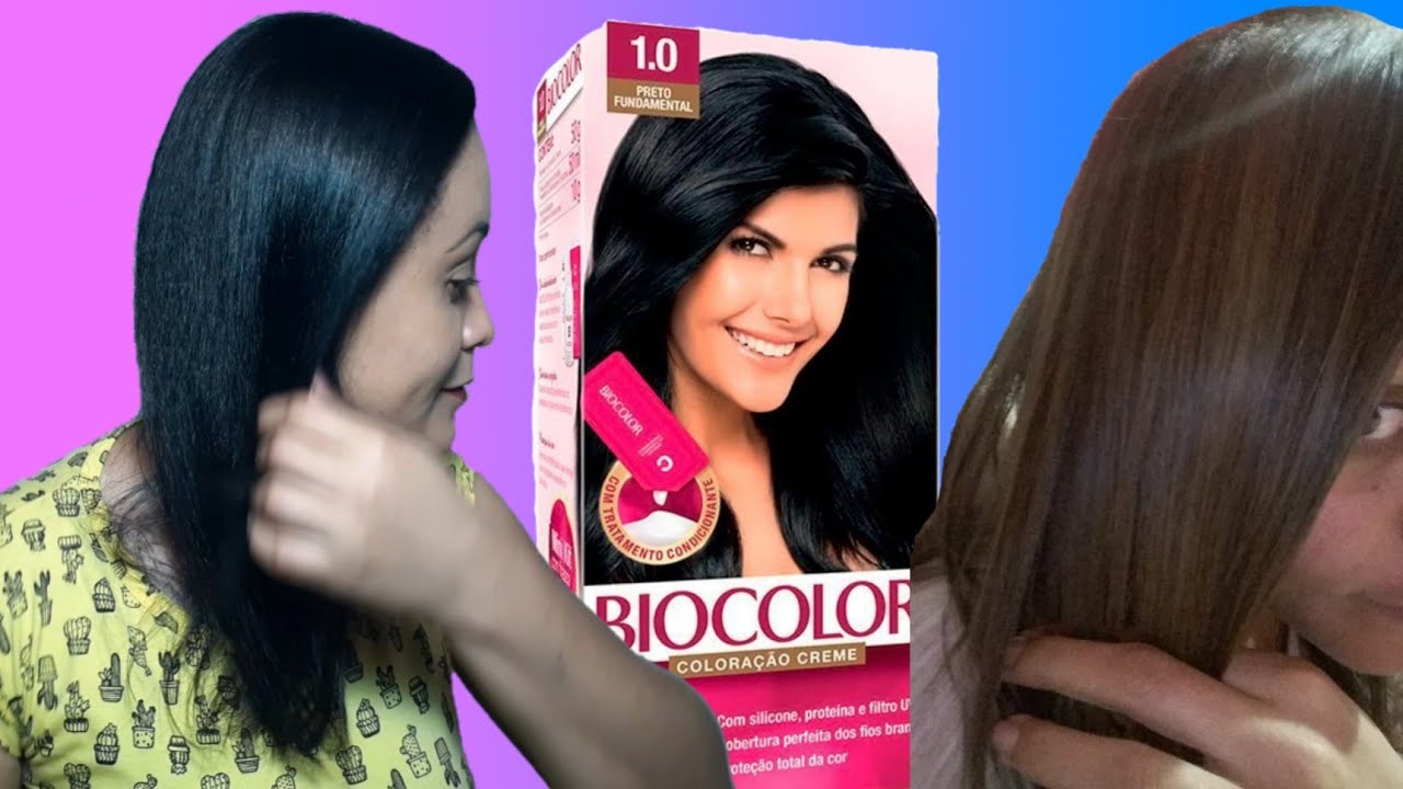Coloração Creme Biocolor Preto Fundamental 1.0 😱 Surpreendente o ...